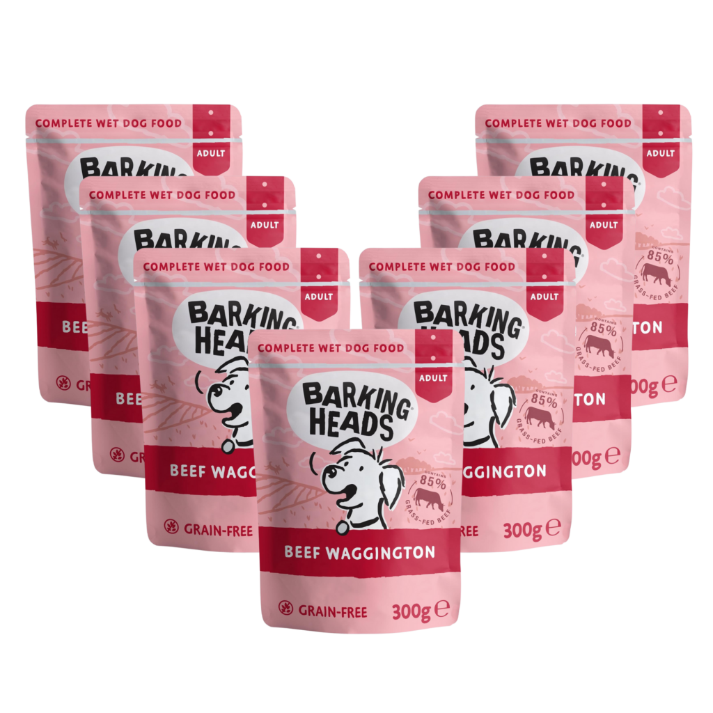 Barking Heads Beef Waggington Pouches 10 x 300g