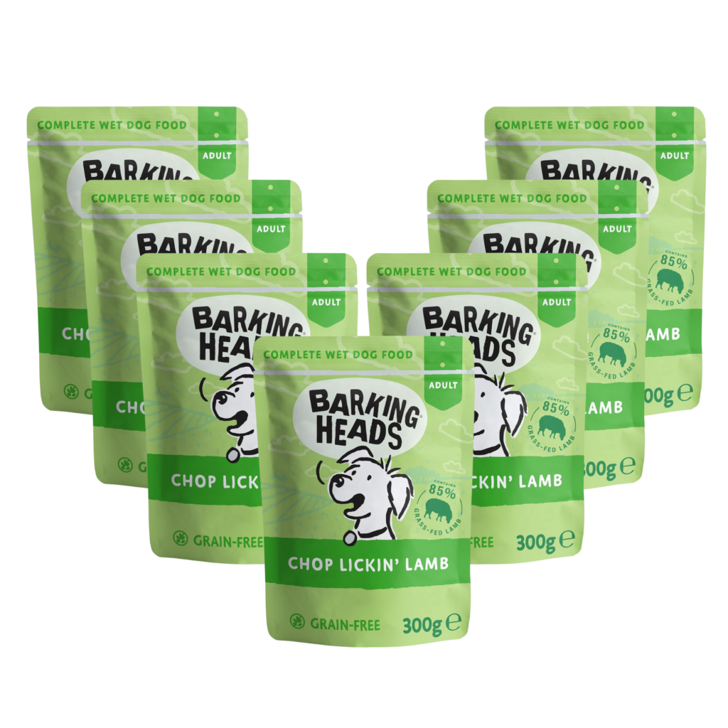 Barking Heads Chop Lickin' Lamb Pouches 10 x 300g