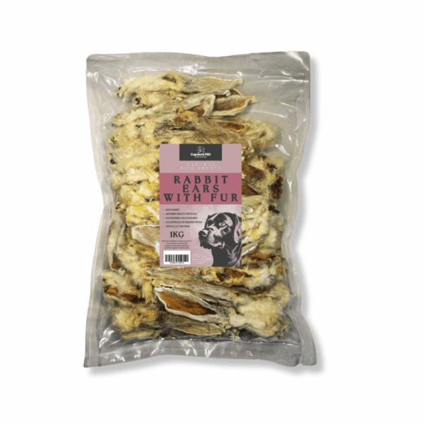 Copdock Mill Natural Rabbit Ears With Hair 1kg (Approx. 85 Ears)