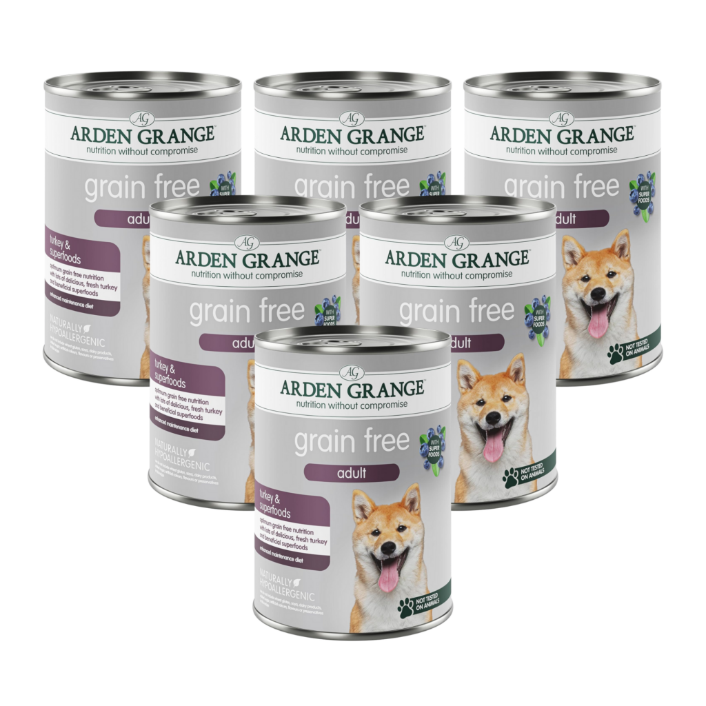 Arden Grange Adult Grain Free Turkey & Superfoods Wet Dog Food 6 x 395g